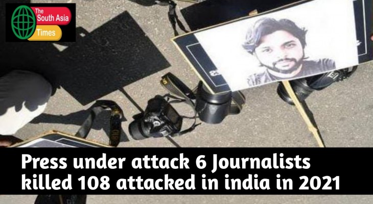 Press under attack: 6 journalists killed, 108 attacked in India in 2021